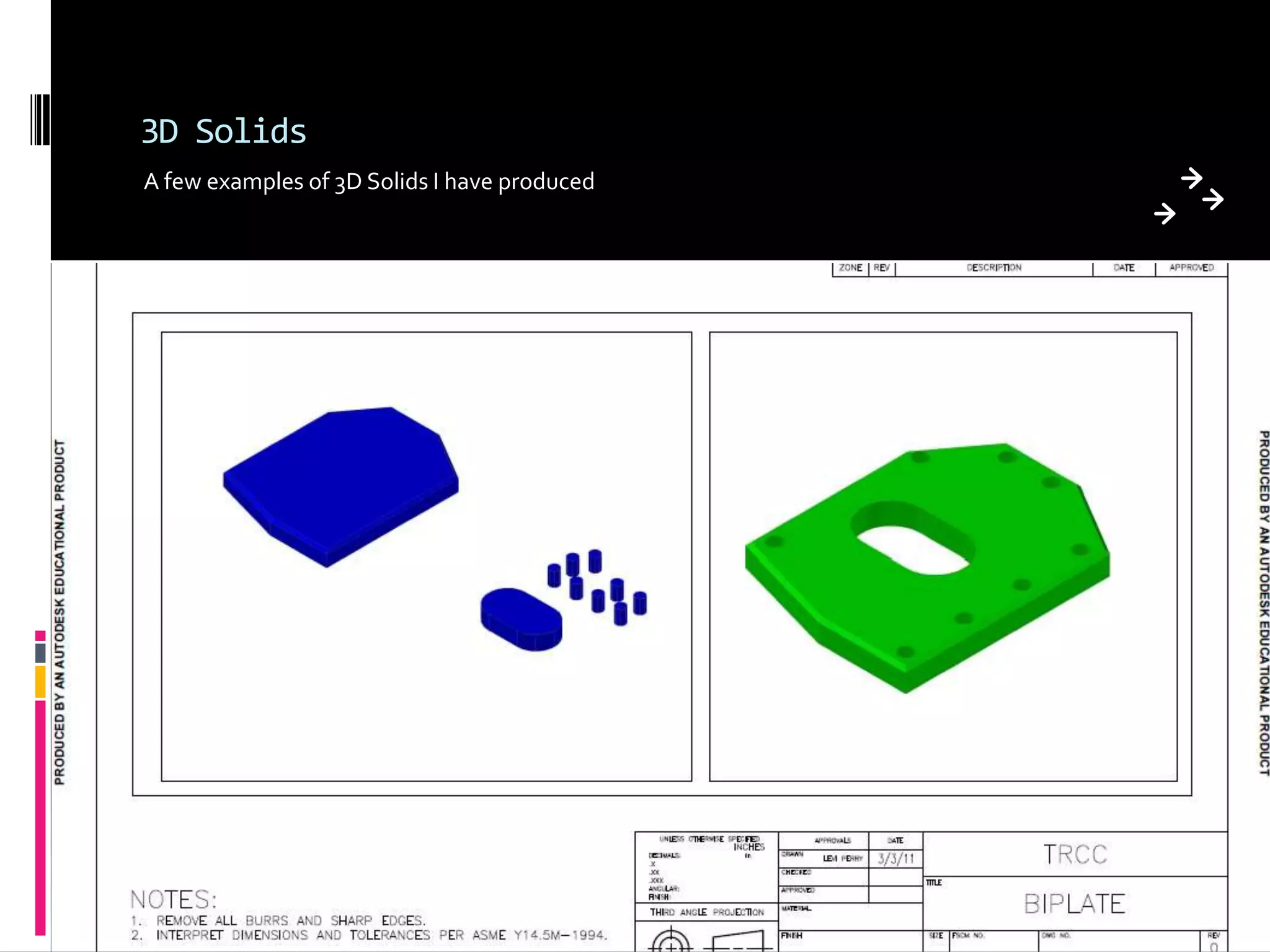 Drafting Portfolio | PPTX