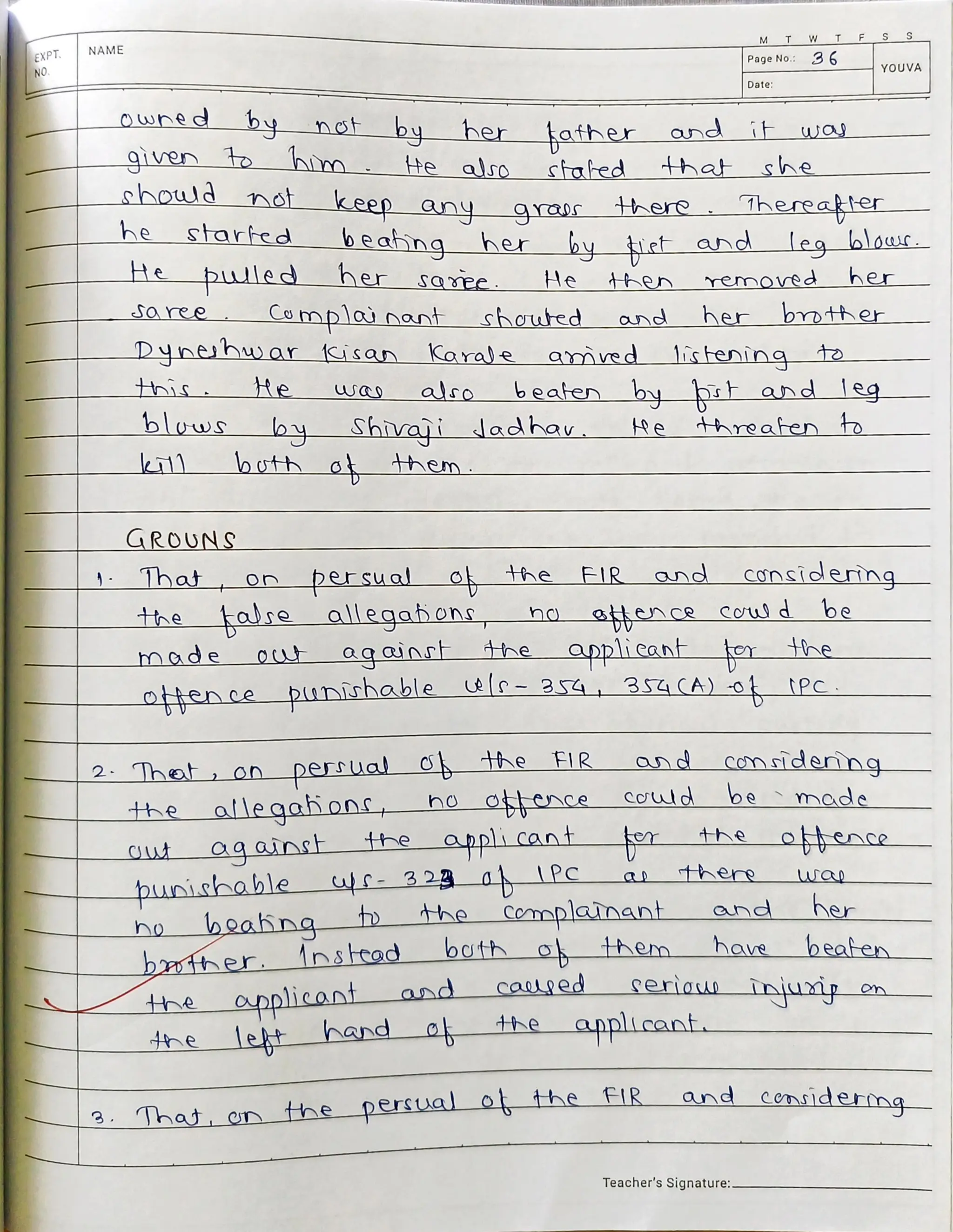 Drafting Practical as written basis the assignment | PDF