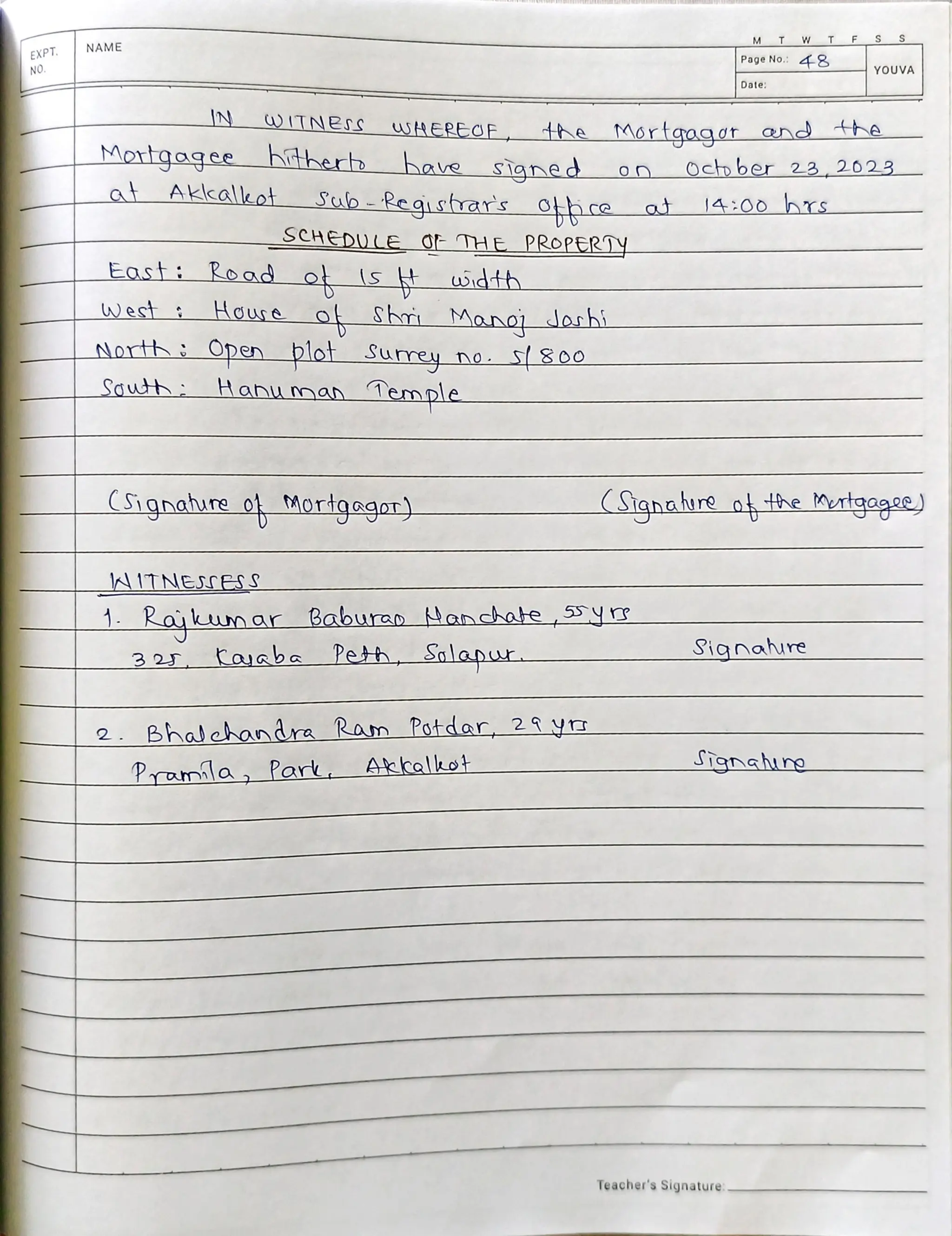 Drafting Practical as written basis the assignment | PDF