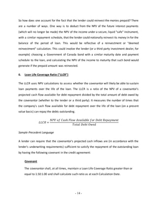 Drafting the Math – Understanding Financial Covenants, Tests, and ...