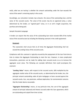 Drafting the Math – Understanding Financial Covenants, Tests, and ...