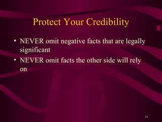 Drafting the trial brief | PPT