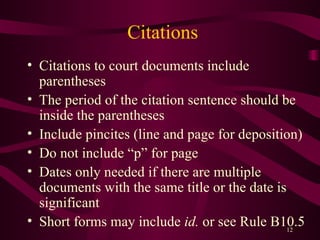 Drafting the trial brief | PPT