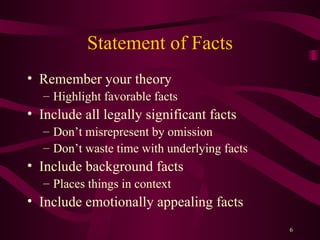 Drafting the trial brief | PPT