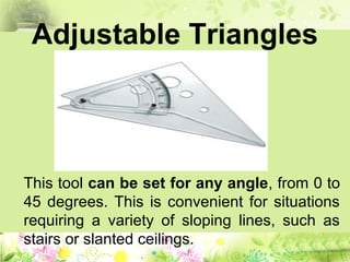 Drafting tools and equipment | PPT