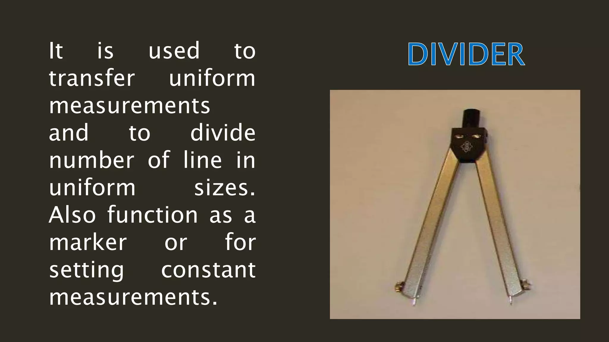 Drafting tools and equipment | PPTX