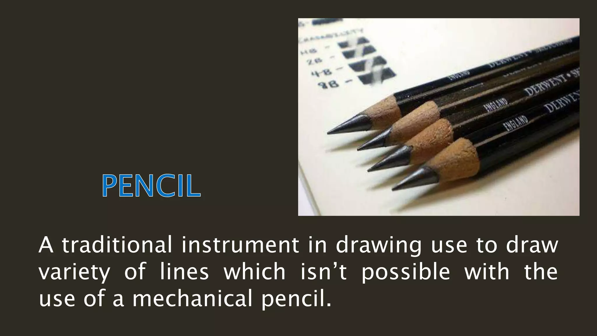 Drafting tools and equipment | PPTX