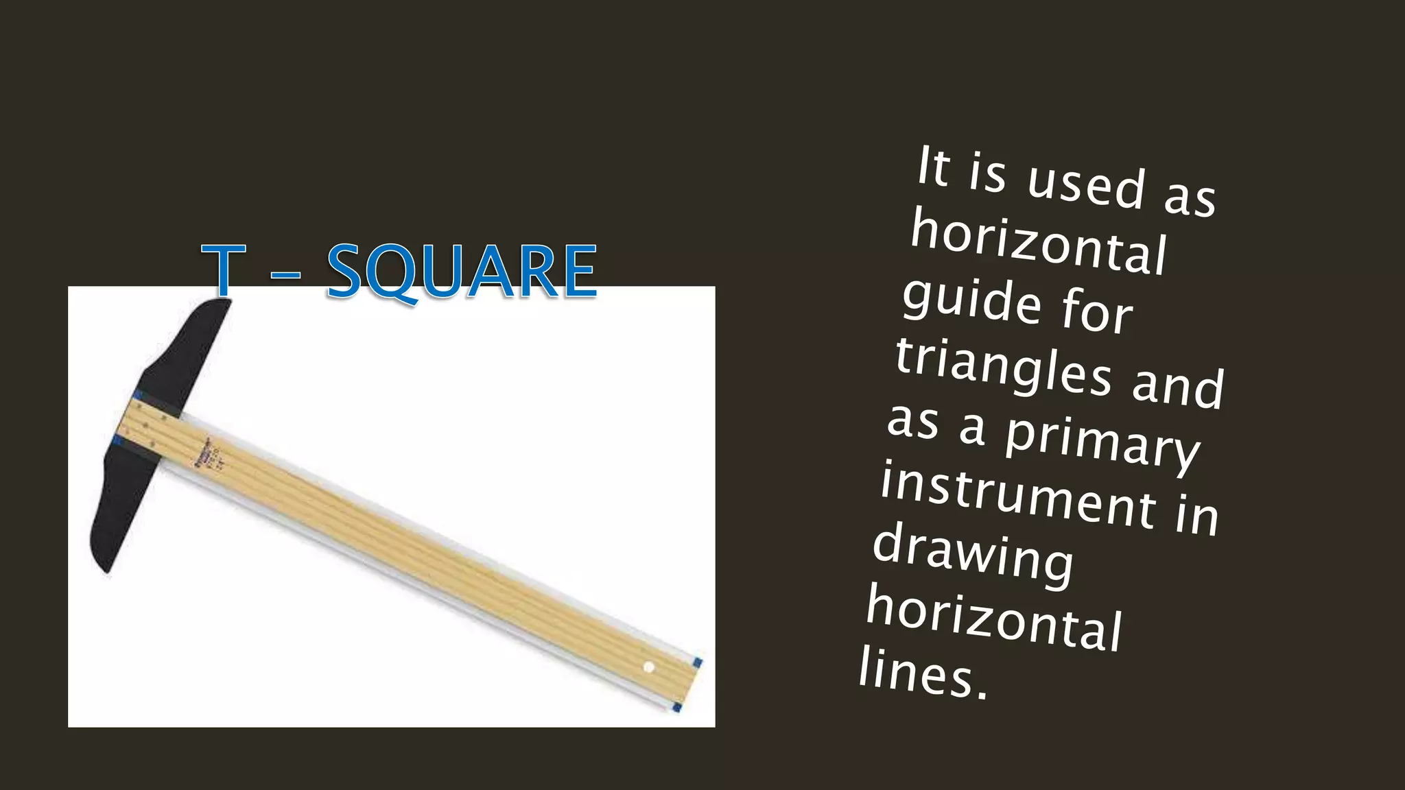 Drafting tools and equipment | PPTX