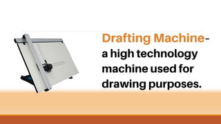 Drafting tools,materials and equipment | PPT