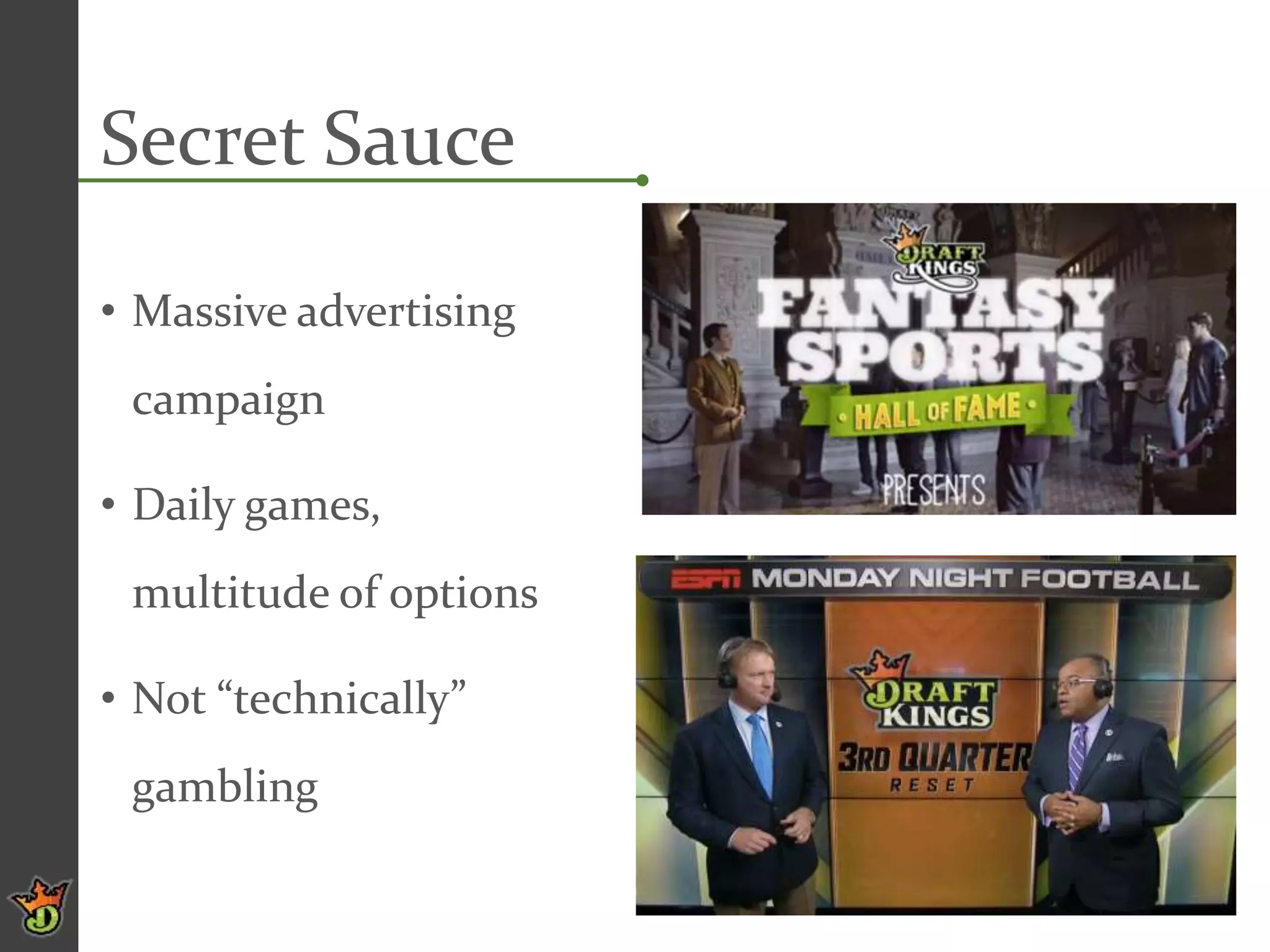 DraftKings presentation vmmodi | PPT