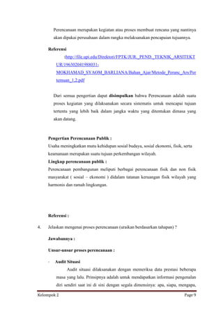 Pengertian Paradigma Perencanaan | PDF