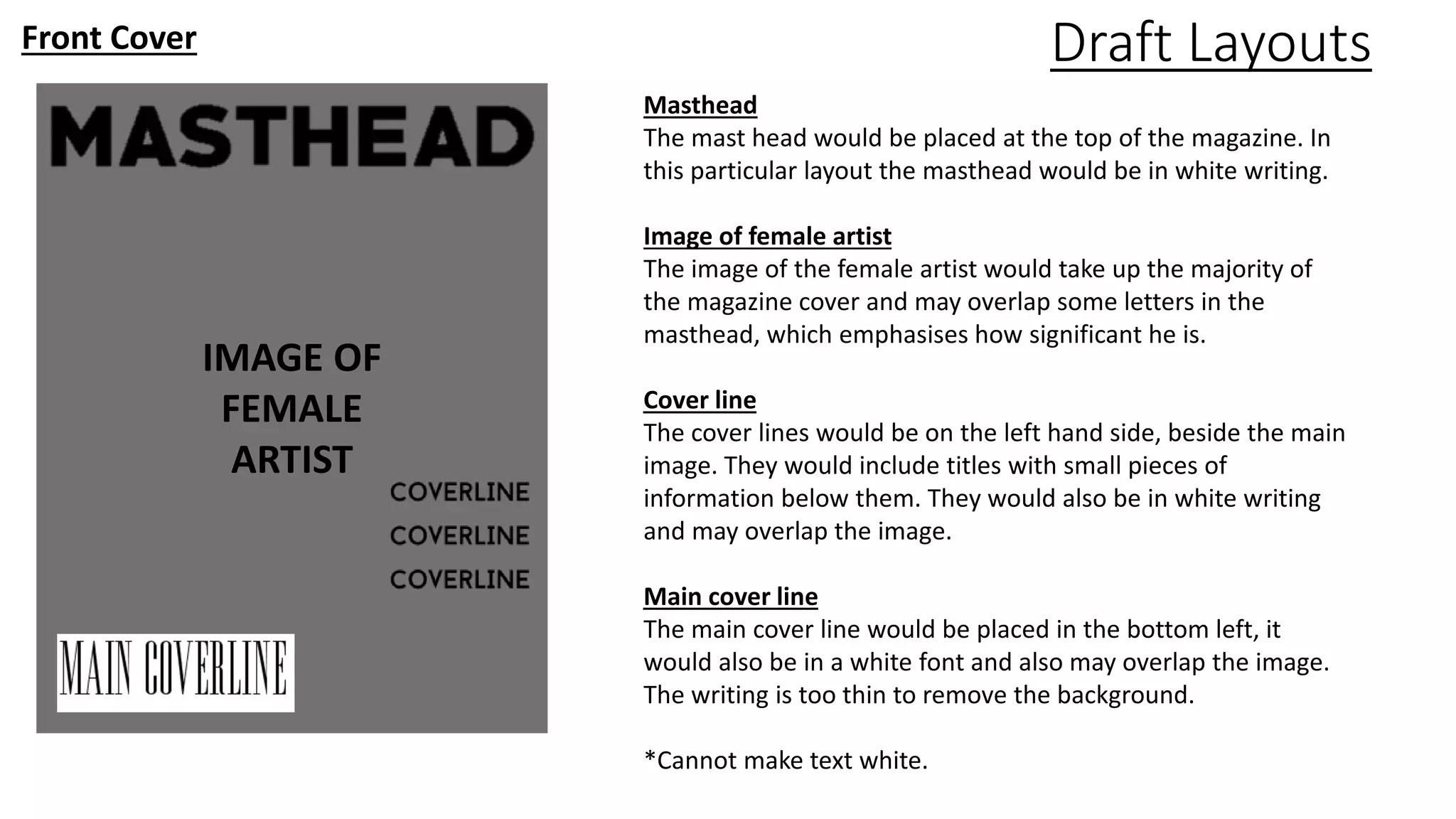 Draft layouts for real magazine | PPT