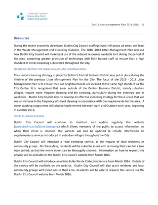 Draft Litter Management Plan | PDF