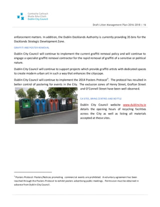 Draft Litter Management Plan | PDF