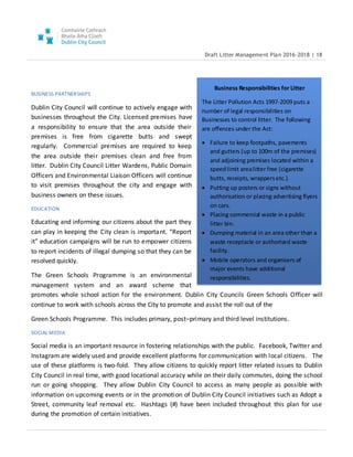 Draft Litter Management Plan | PDF