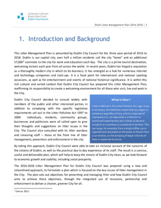 Draft Litter Management Plan | PDF