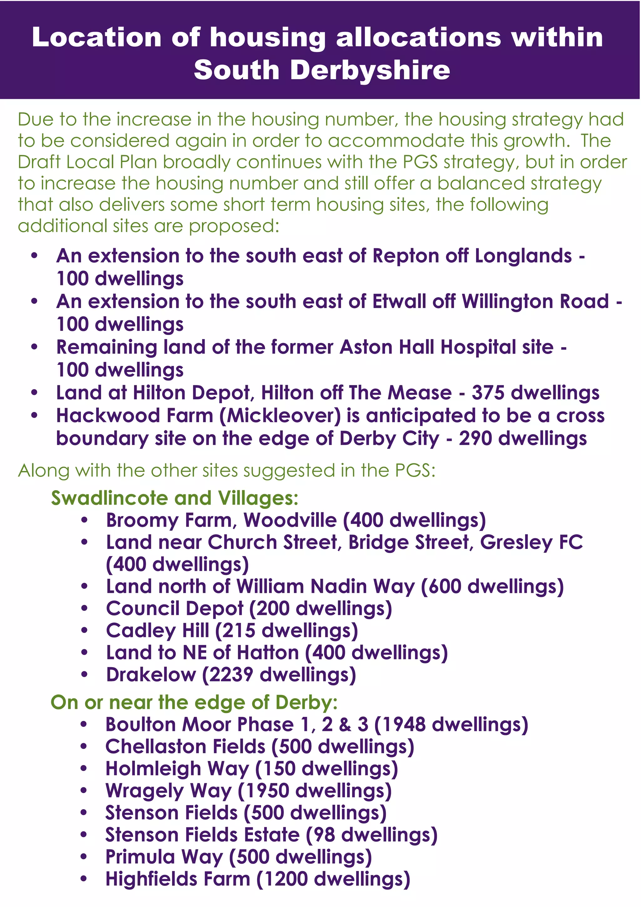 Draft local plan part 1 consultation - Drop in session information | PDF