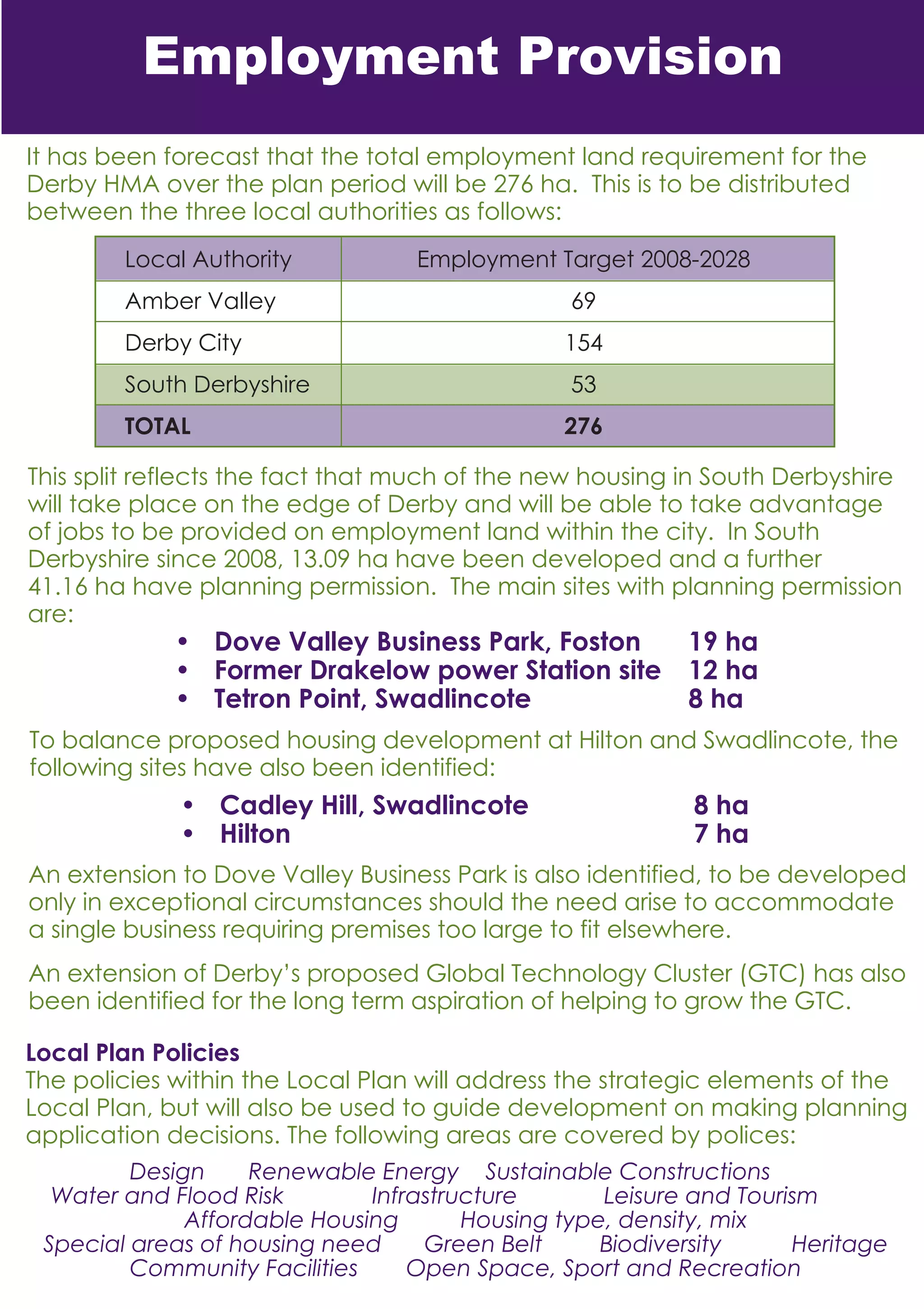 Draft local plan part 1 consultation - Drop in session information | PDF