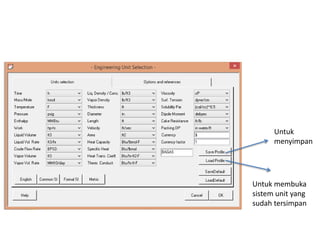 presentasi Draft Modul pembelajaran chemcad | PPTX