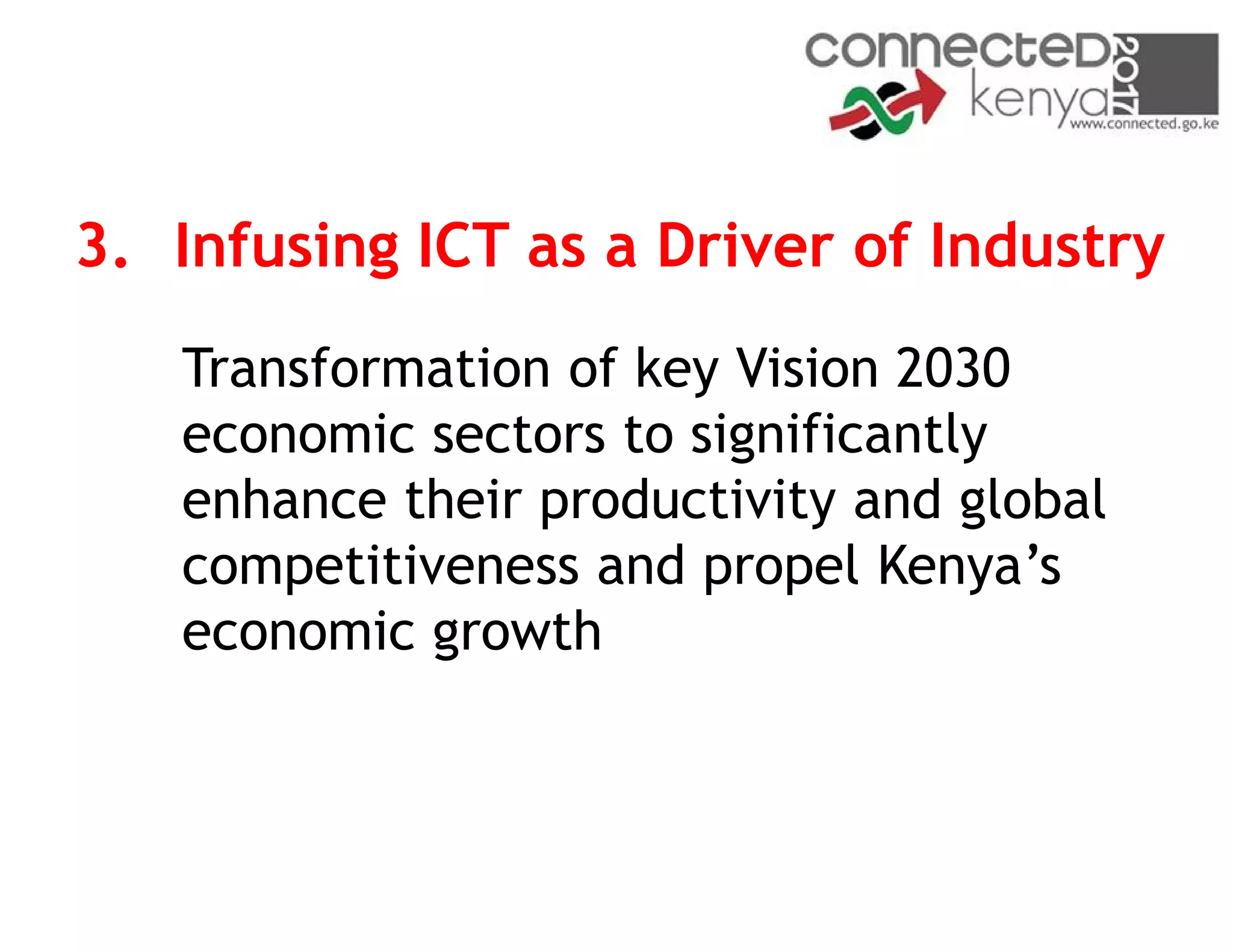 Draft Kenya national ICT Masterplan 2012 | PDF