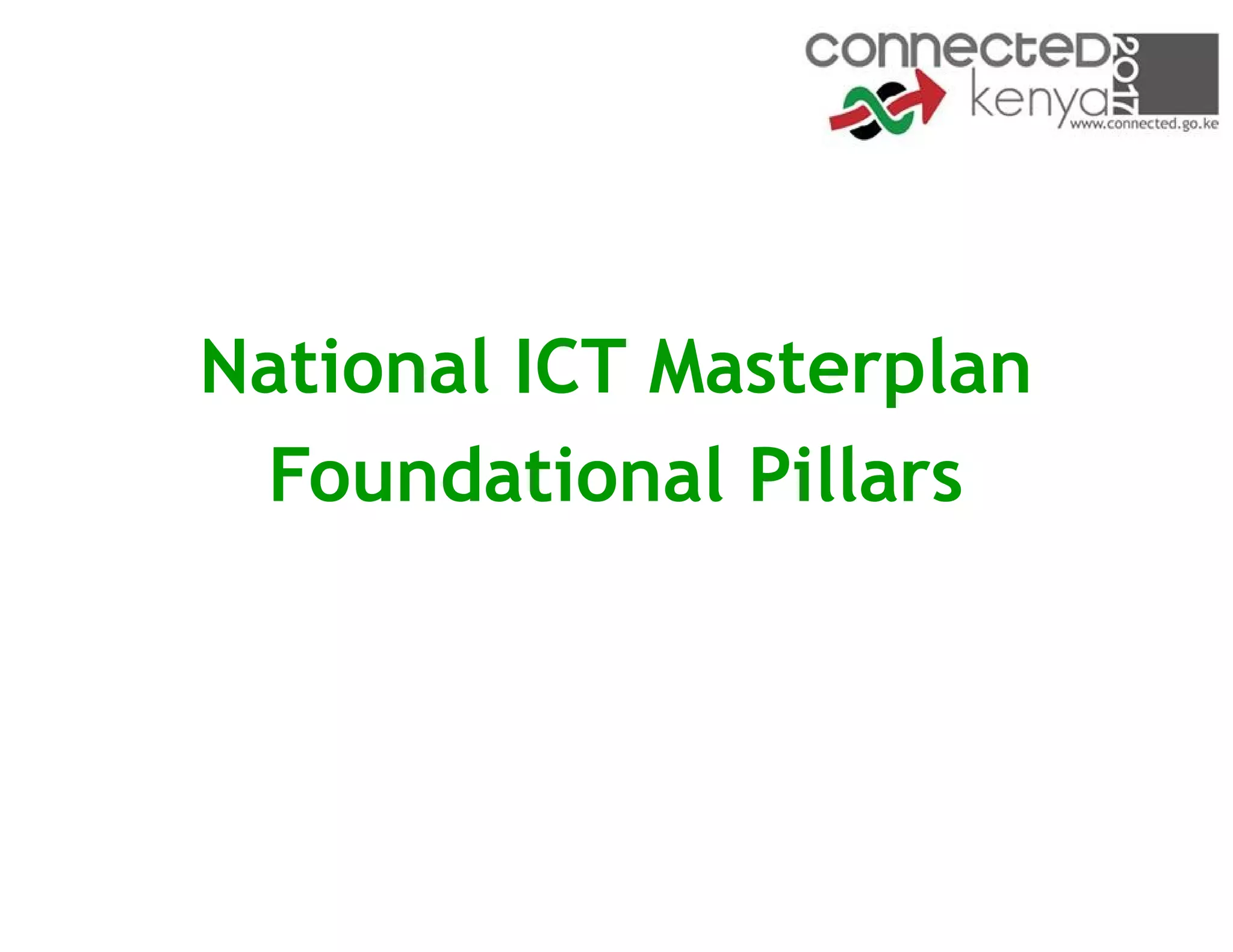 Draft Kenya national ICT Masterplan 2012 | PDF
