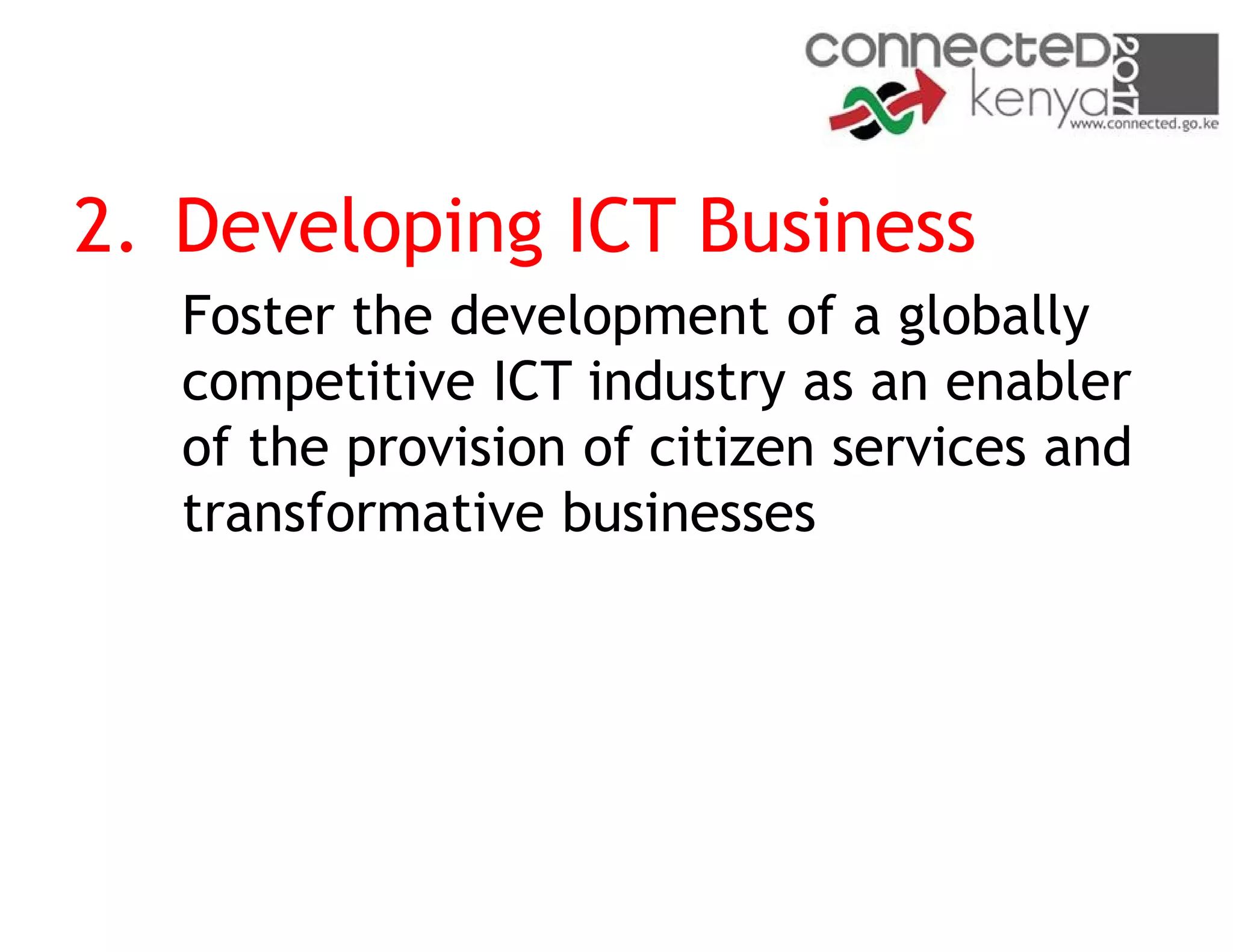Draft Kenya national ICT Masterplan 2012 | PDF