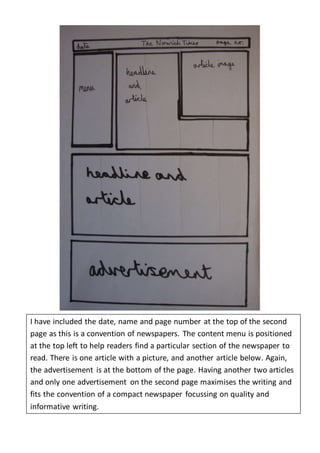 Draft newspaper layout analysis | DOCX