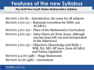 Draft nsw maths syllabus | PPT