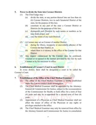 Draft Of Ekiti State Coroners Law | PDF