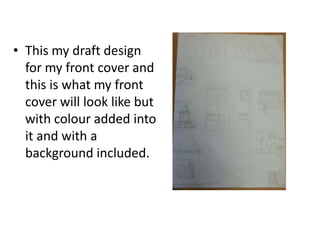 Draft of my front cover | PPTX