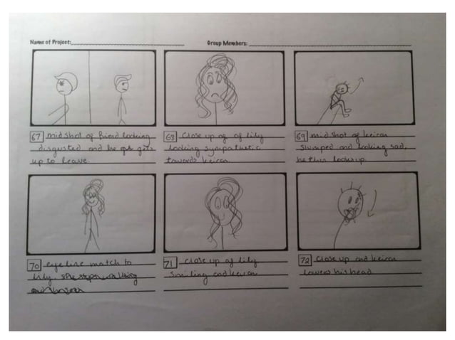Draft one storyboard | PPT