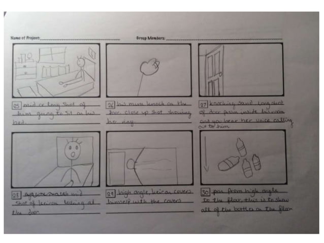 Draft one storyboard | PPT
