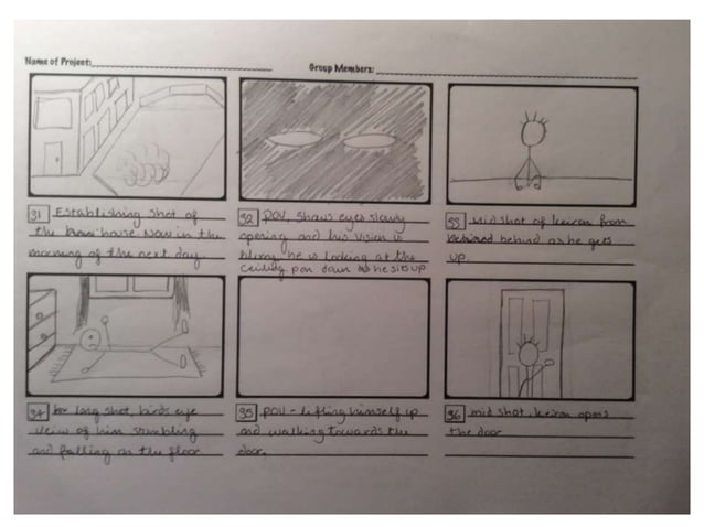Draft one storyboard | PPT