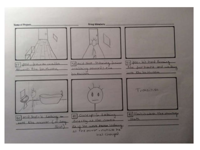 Draft one storyboard | PPT