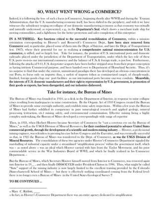DRAFT ONLY -- PROPOSAL FOR A RE-ORGANIZED COMMERCE DEPT | PDF