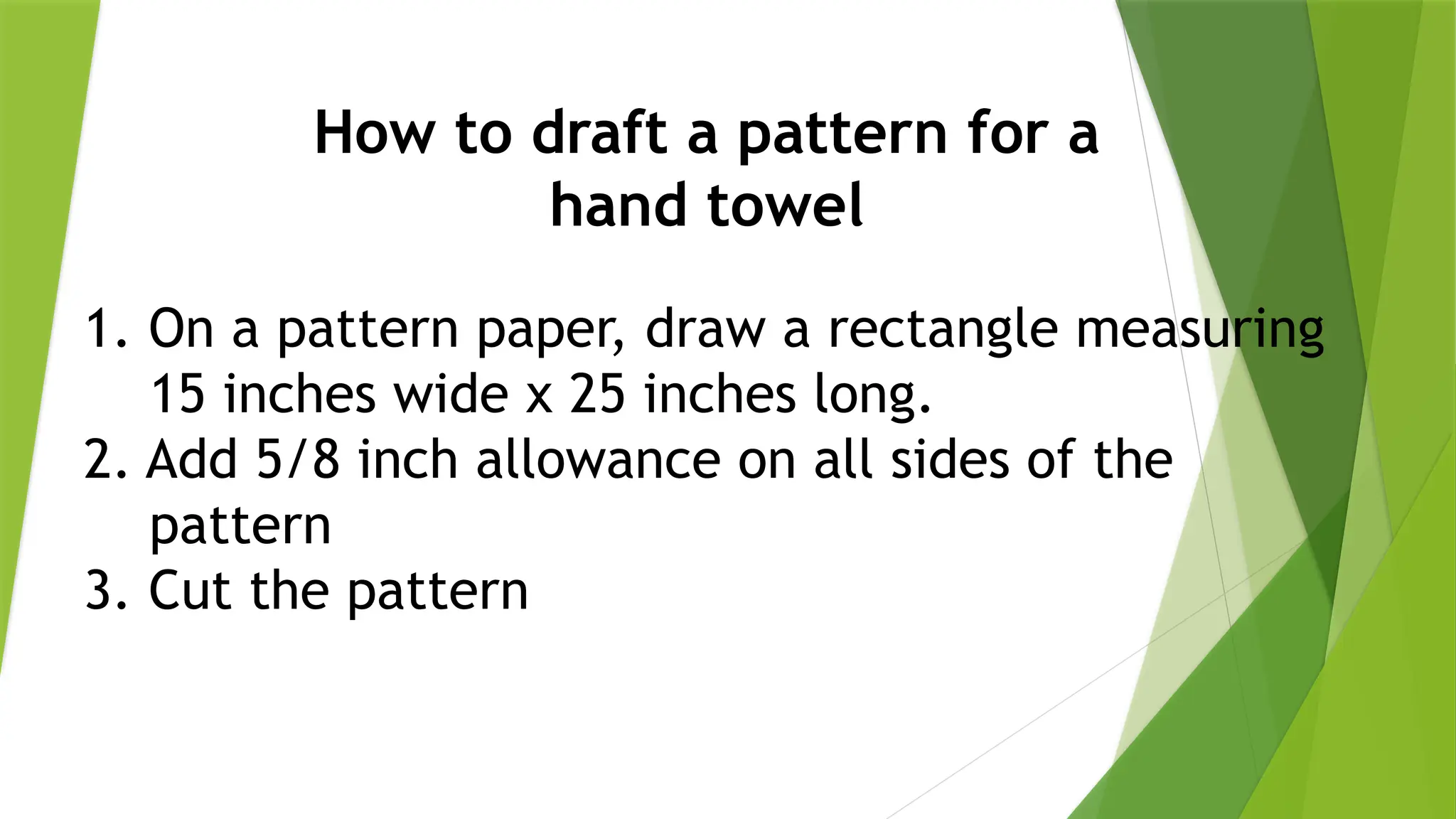 Draft Patterns for Household Linens.pptx