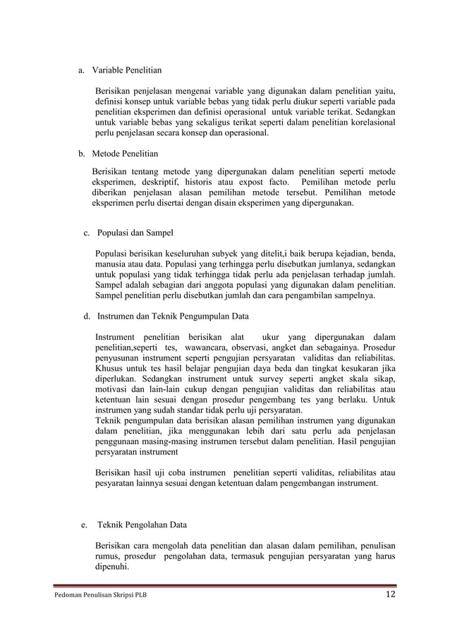 Draft pedoman penulisan_skripsi_dan_makalah | PDF