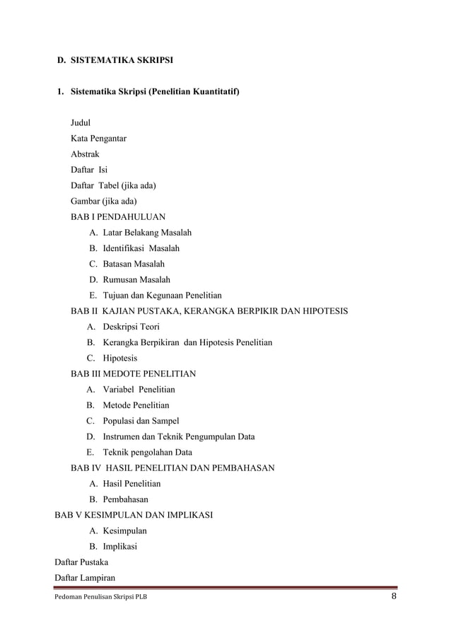 Draft pedoman penulisan_skripsi_dan_makalah | PDF