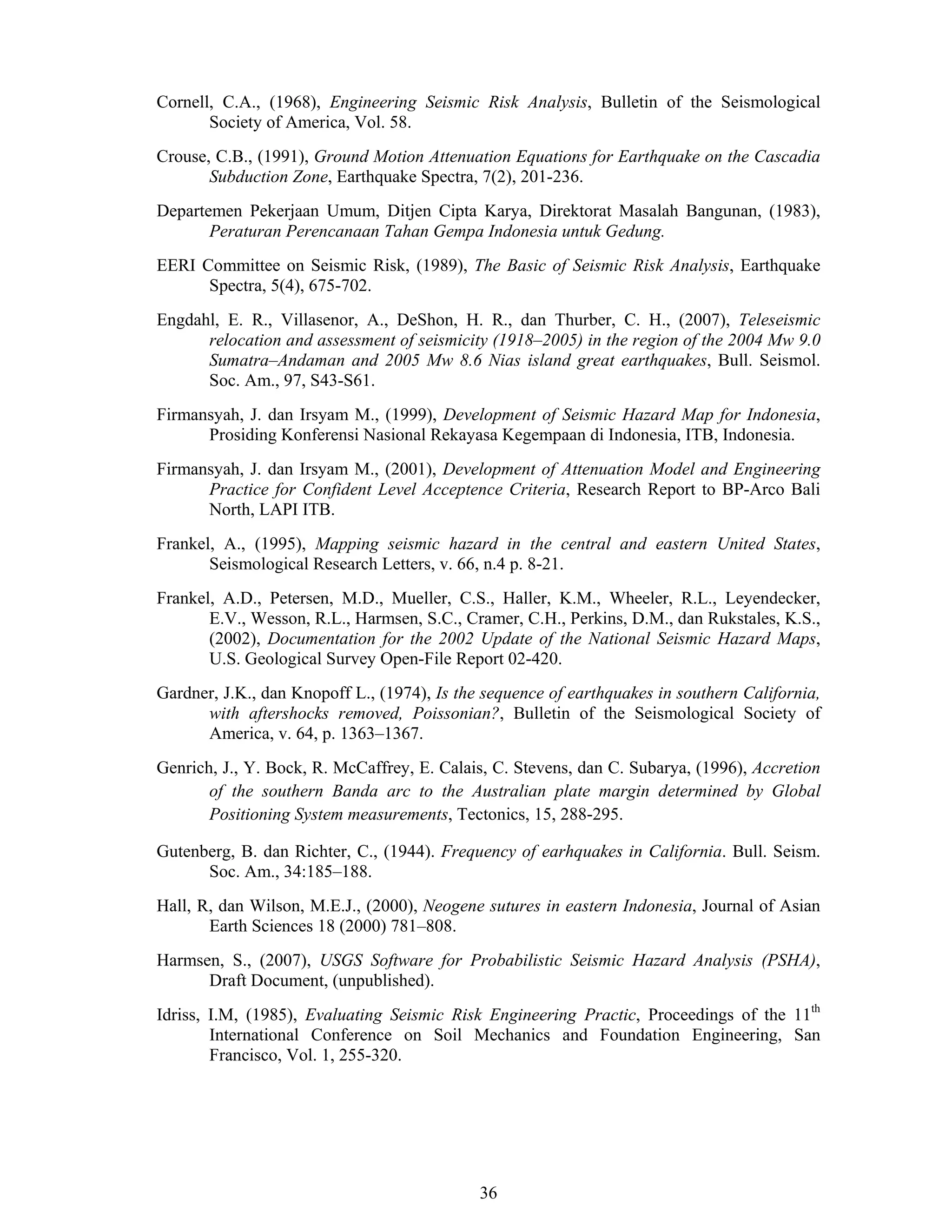 Draft peraturan gempa | PDF