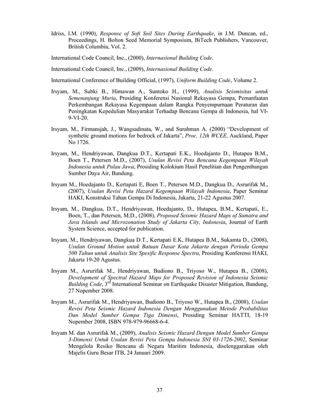 Draft peraturan gempa | PDF