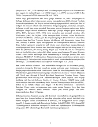 Draft peraturan gempa | PDF