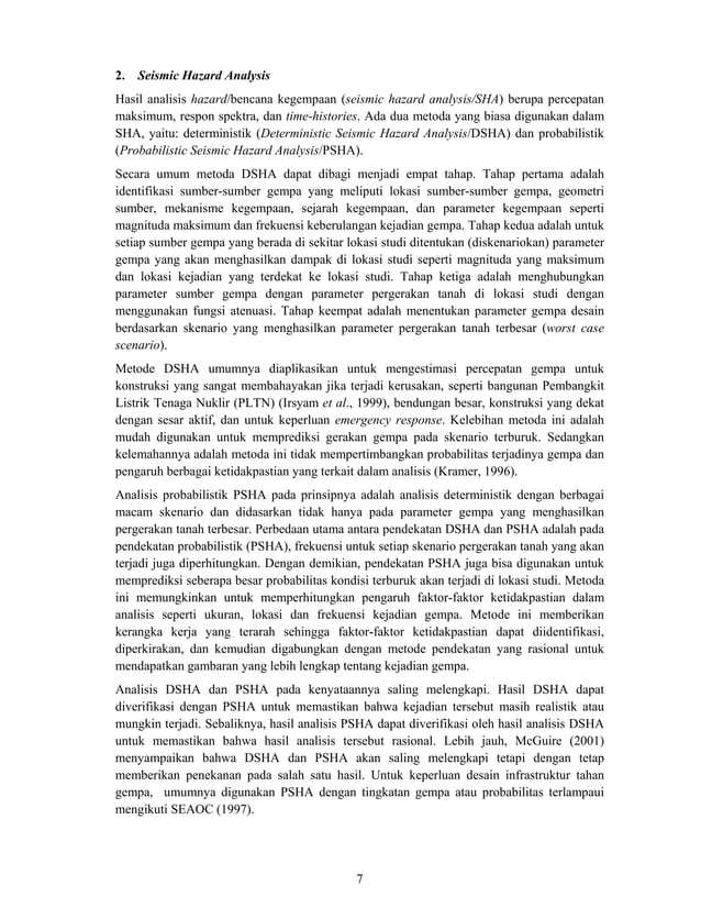 Draft peraturan gempa | PDF