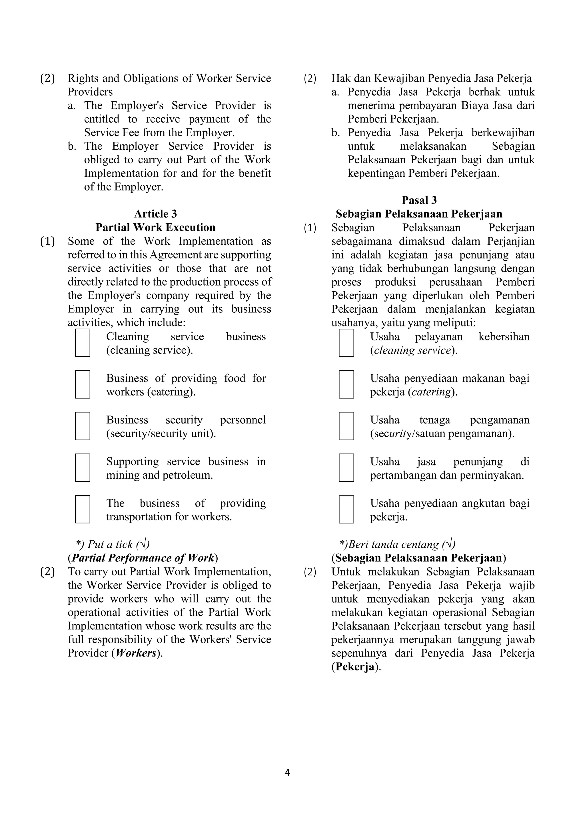 Draft Perjanjian Penyediaan Jasa Pekerja AlihDaya - Outsource ...