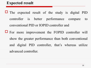 FOPID application and its analysis, techniques | PPTX