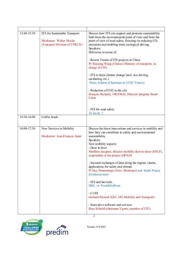 Draft programme 15 09-2015