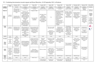 Draft programm of the tc | PPT