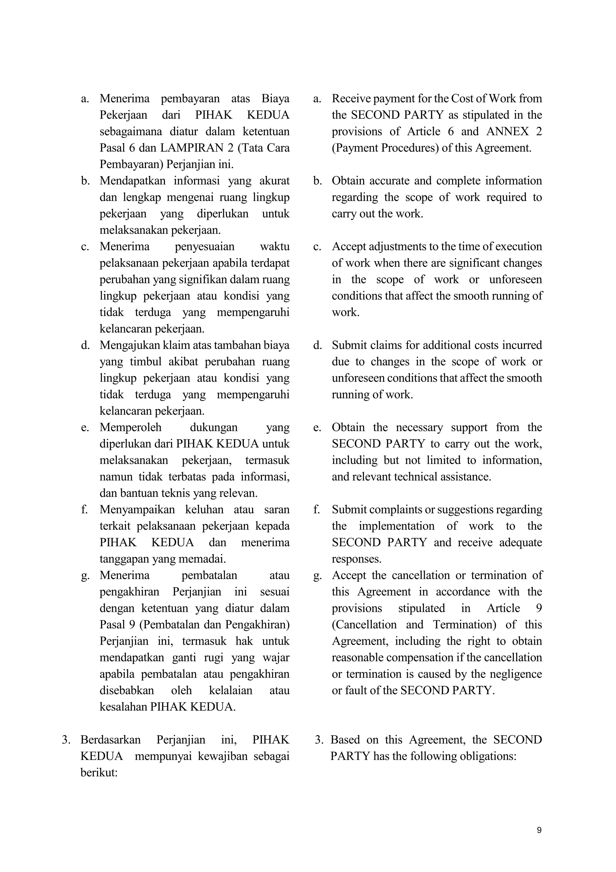 TEMPLATE PERJANJIAN KERJASAMA PENGEMBANGAN TEKNOLOGI DAN LAYANAN ...
