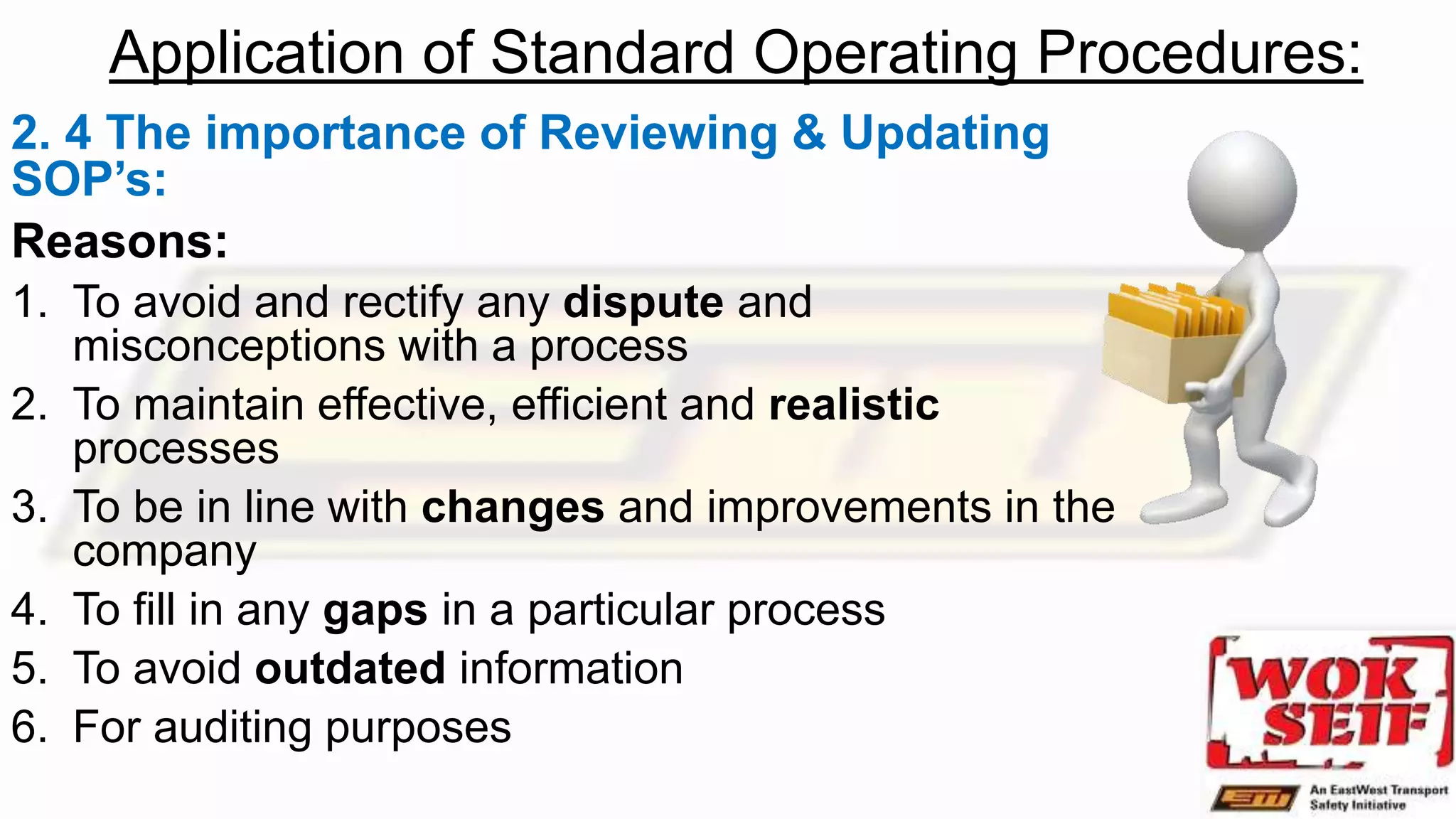 Training on Standard Operating Procedures | PPTX