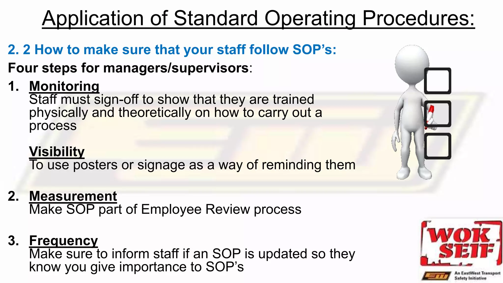 Training on Standard Operating Procedures | PPTX