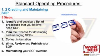 Training on Standard Operating Procedures | PPTX | Business | Business ...